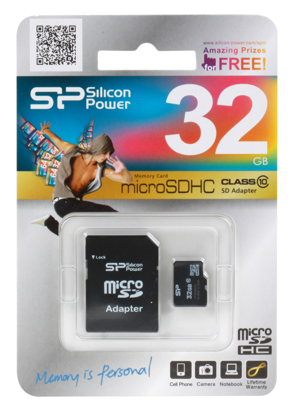 Карта памяти microSDHC 32 ГБ Silicon Power